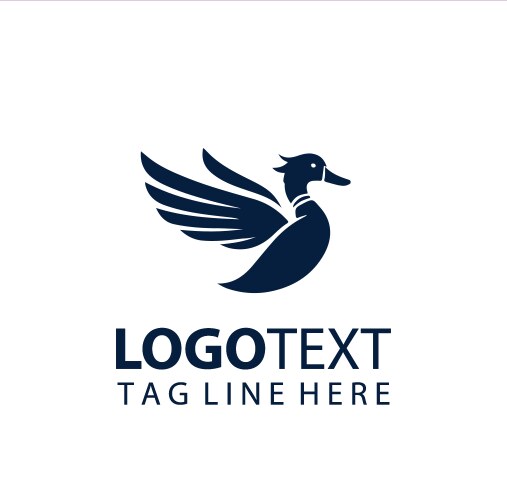 Duck logo Royalty Free Vector Image - VectorStock