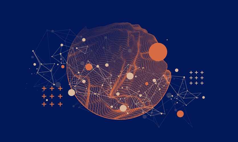 Modern science technology abstract background Vector Image