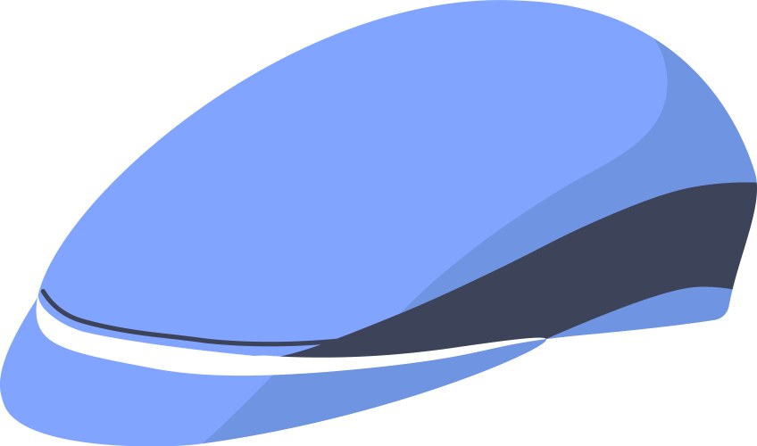 Retro military garrison cap Royalty Free Vector Image