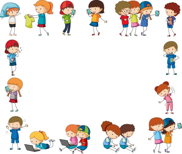 Boys Border Vector Images (over 6,600)