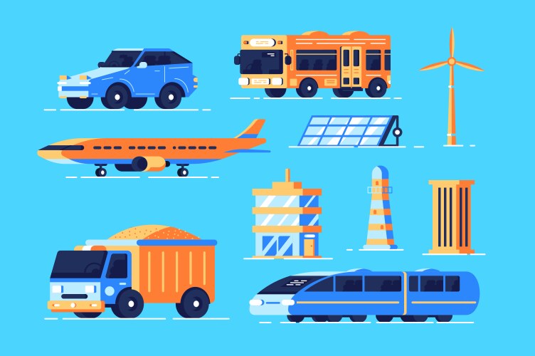 Hyperloop future public transport Royalty Free Vector Image
