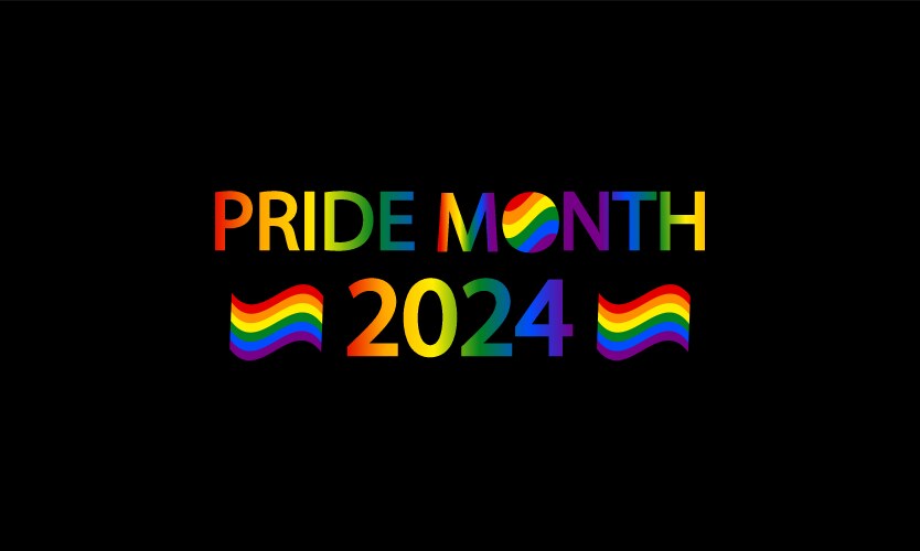 Flag for pride month 2024 Royalty Free Vector Image