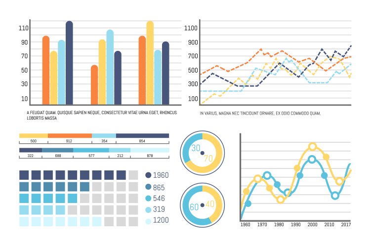 Infographics statistics diagram Royalty Free Vector Image