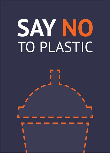 Say no to Plastic Posters Vector Images (over 710)
