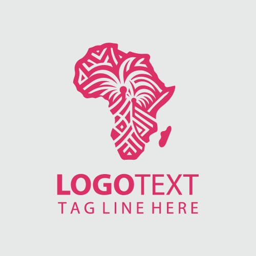 Africa map logo Royalty Free Vector Image - VectorStock