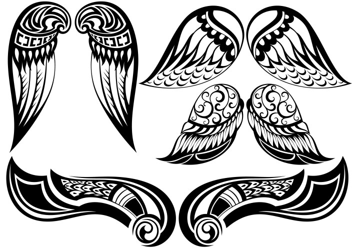 Angel wings Royalty Free Vector Image - VectorStock