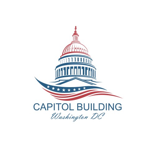 Capitol logo design Royalty Free Vector Image - VectorStock