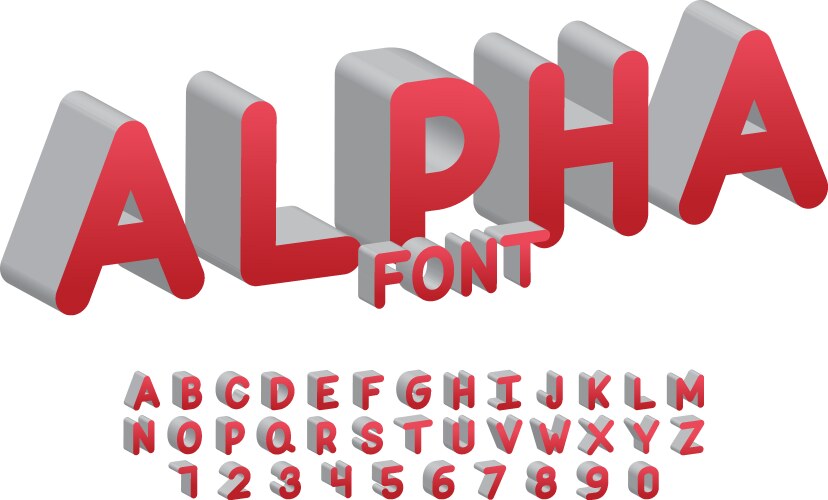 Circle thin font alphabet Royalty Free Vector Image