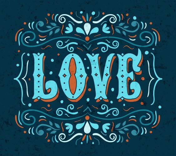 Hand lettering typography poster Royalty Free Vector Image