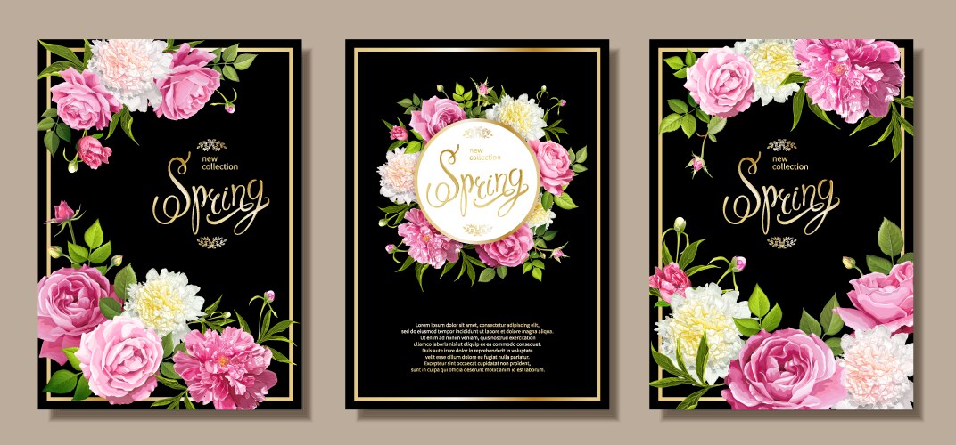 Spring collection background Royalty Free Vector Image
