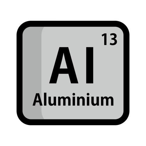 Periodic table element silver icon Royalty Free Vector Image