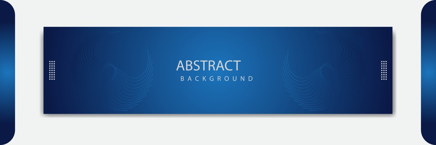 Geometric inspired banner design for linkedin Vector Image