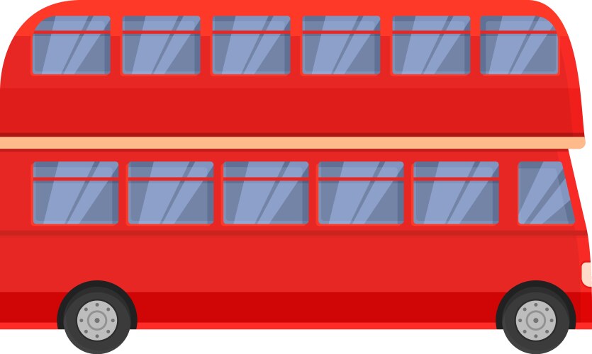 Cartoon Red Double Decker Bus Vector Images (over 250)
