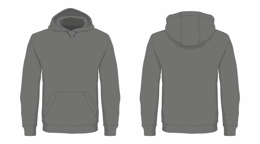 Isolated 3d men hoody or realistic man hoodie Vector Image