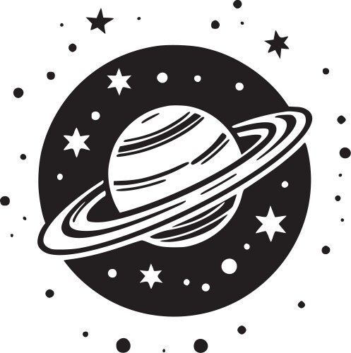 Nebula mark space emblem astral seal iconic Vector Image