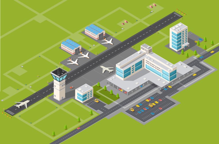 Airport Royalty Free Vector Image - VectorStock