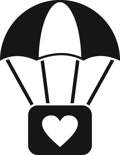 Fundraising boxes icon simple people help Vector Image