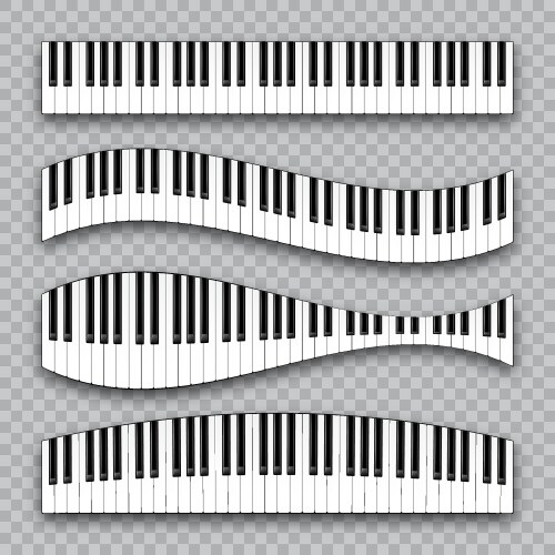 Piano keys Royalty Free Vector Image - VectorStock