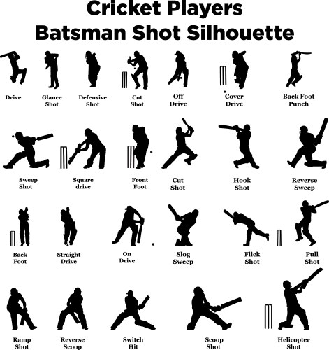 Cricket Shot Logo Cricket Logo Vectors Download Free High Quality