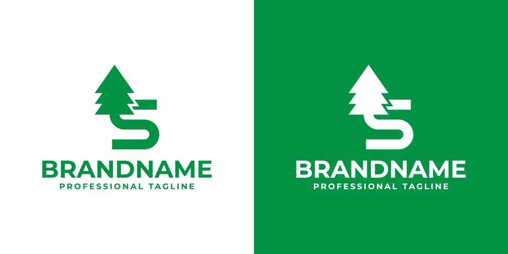 Letter e tree logo perfect for environmental Vector Image
