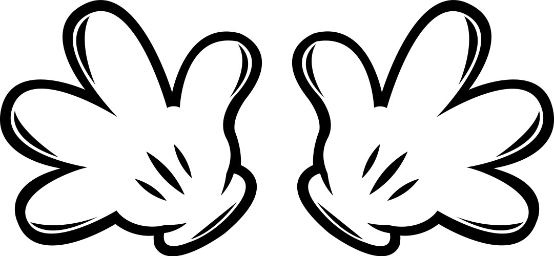 Mickey Mouse Hands Rock Paper Scissors