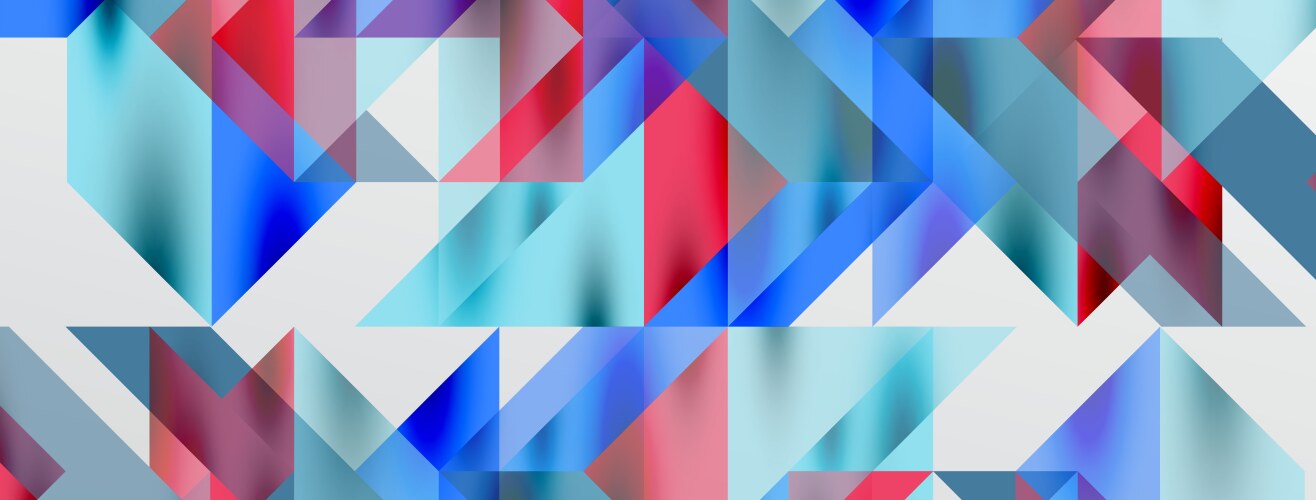 Tech minimal overlapping triangle shapes elements Vector Image