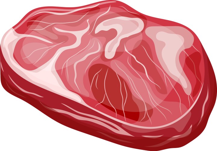Beef meat cartoon Royalty Free Vector Image - VectorStock