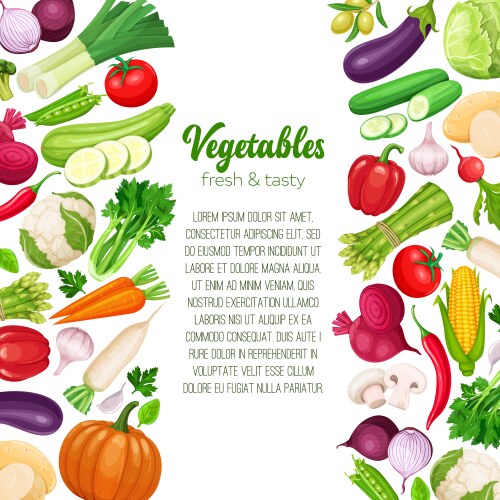 Vegetables Royalty Free Vector Image - VectorStock