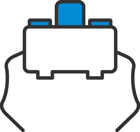 Micro button icon Royalty Free Vector Image - VectorStock