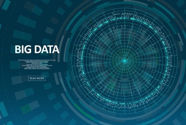 Abstract data transmission visualization Vector Image