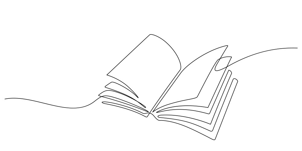 Open Book Line Drawing Vector Images (over 3,800)