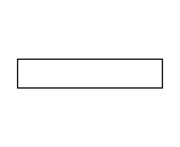 Rectangle shape symbol black graphic design Vector Image