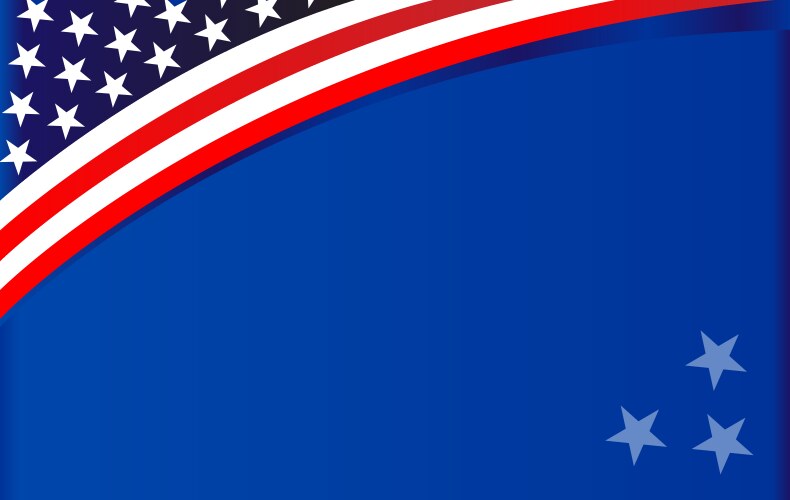 American flag color background Royalty Free Vector Image