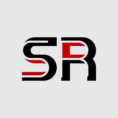 Rs - monogram or logotype r and s initials Vector Image