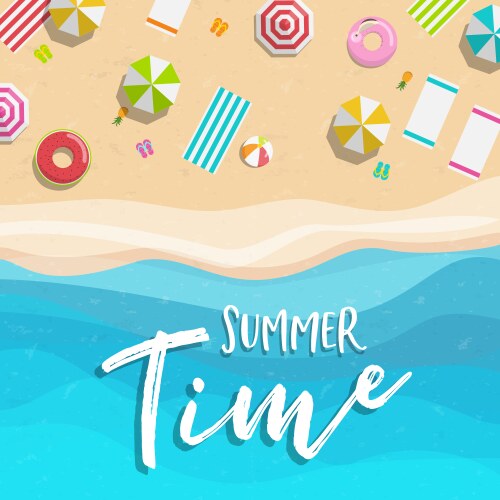 Summer holidays vacation greeting Royalty Free Vector Image