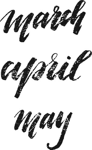 Month May Calligraphy Vector Images (over 590)