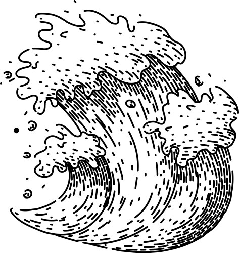 Black Ocean Wave Vector Images (over 72,000)