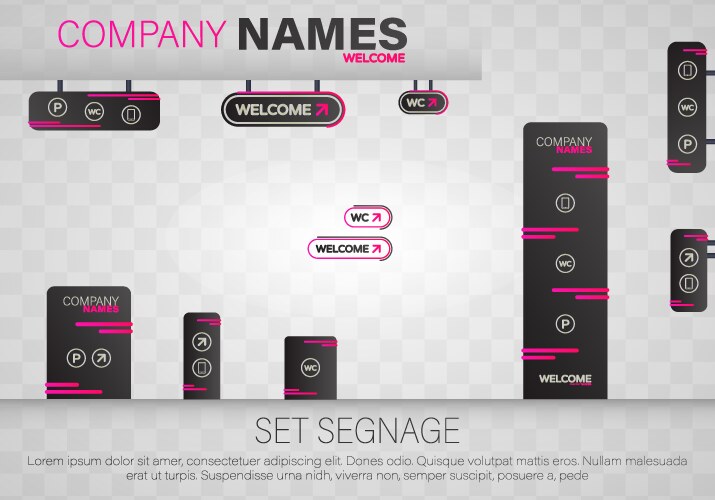 Touch signage on digital touchscreen panel Vector Image