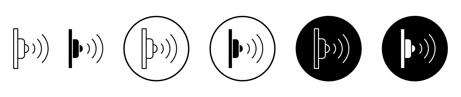 Infrared icon set on white background Royalty Free Vector