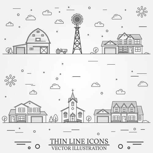 Neighbors and neighborhood exterior of building Vector Image