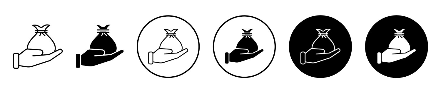 Inheritance Law Icon Set On White Background Vector Image