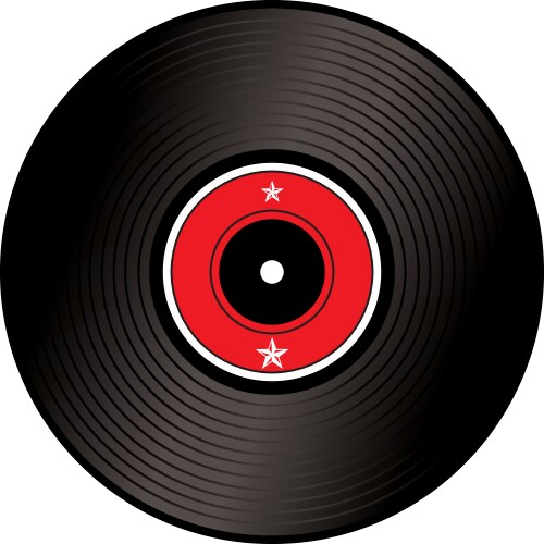 Retro 45 rpm record labels Royalty Free Vector Image