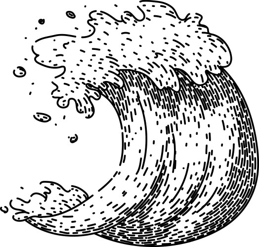 Black Ocean Wave Vector Images (over 72,000)