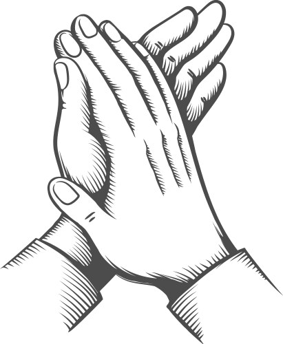 Fire in hand engraving Royalty Free Vector Image