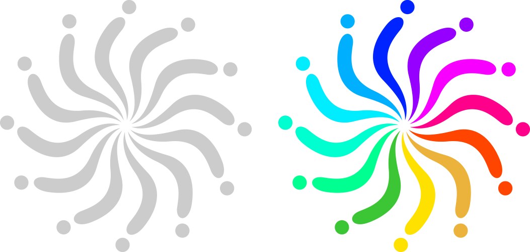 Colorful people team teamwork union crowd Vector Image