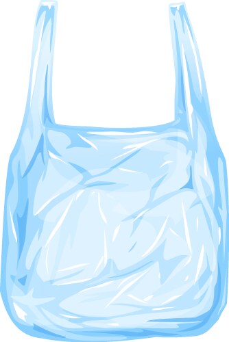 Plastic bag ban sign Royalty Free Vector Image