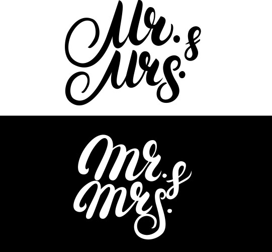 Mr and Mrs Vector Images (over 4,800)