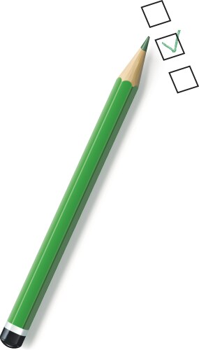Green wooden pencil Royalty Free Vector Image - VectorStock
