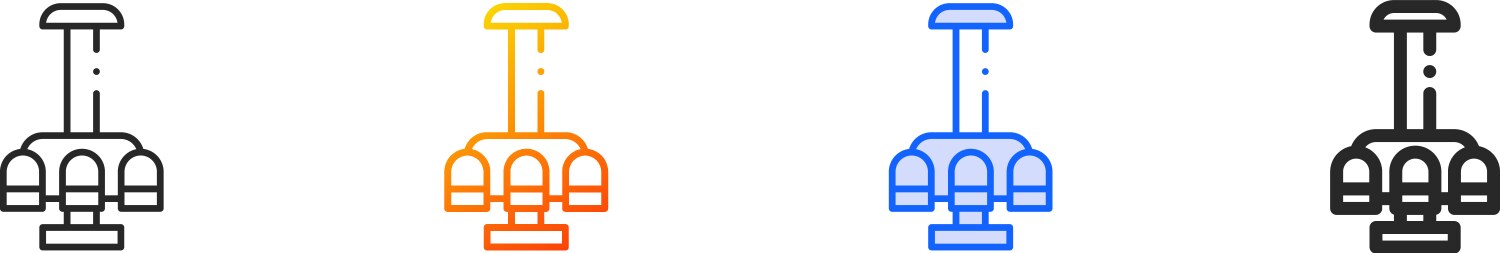 Drainage iconthin linear gradient blue stroke Vector Image