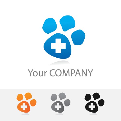 Veterinary clinic labels templates Royalty Free Vector Image